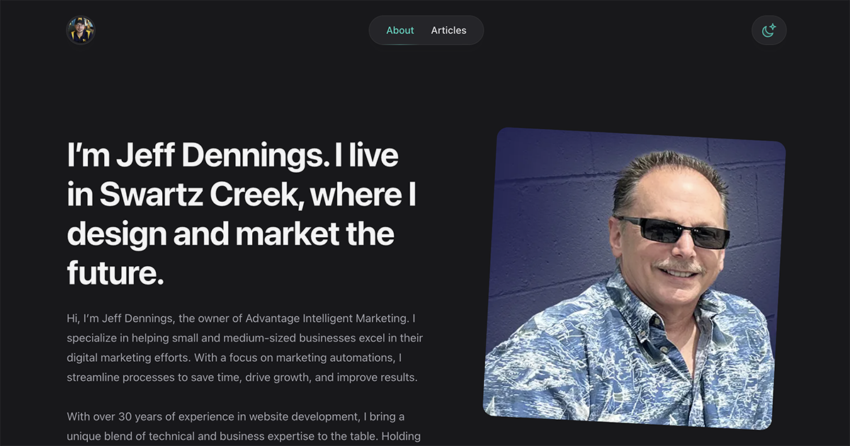 Jeff Dennings - Entrepreneur, Digital Marketing Specialist and Programmer